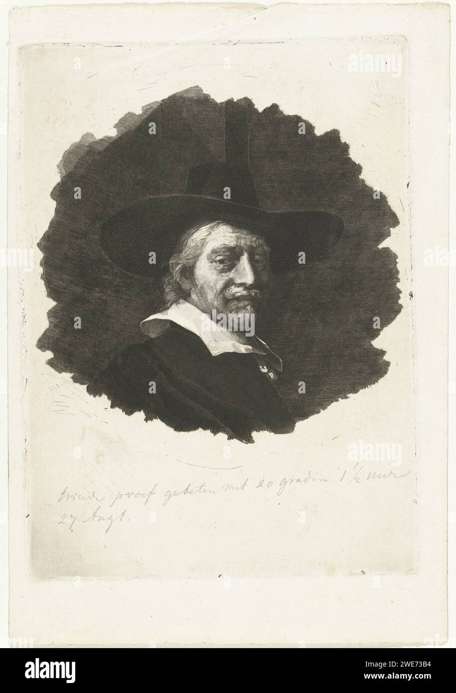 Portrait of a steel master, Henricus Wilhelmus Couwenberg, after ...
