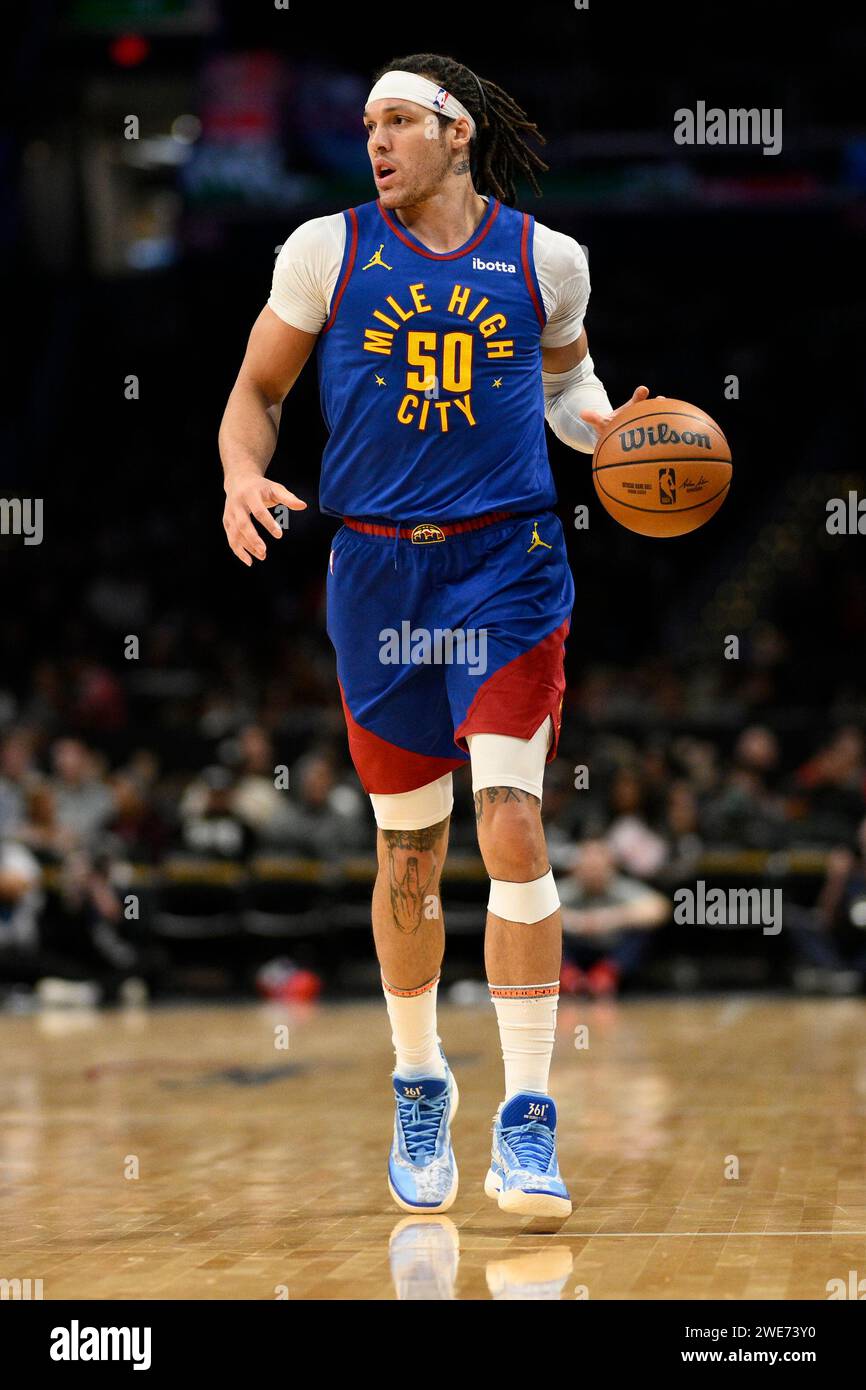 Denver Nuggets forward Aaron Gordon (50) in action during the second ...