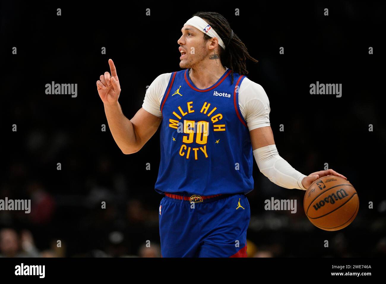 Denver Nuggets forward Aaron Gordon (50) in action during the second ...