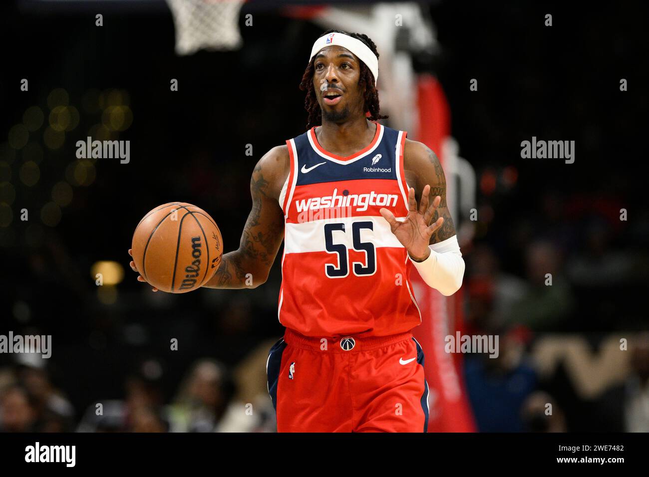 Washington Wizards guard Delon Wright (55) in action during the first ...