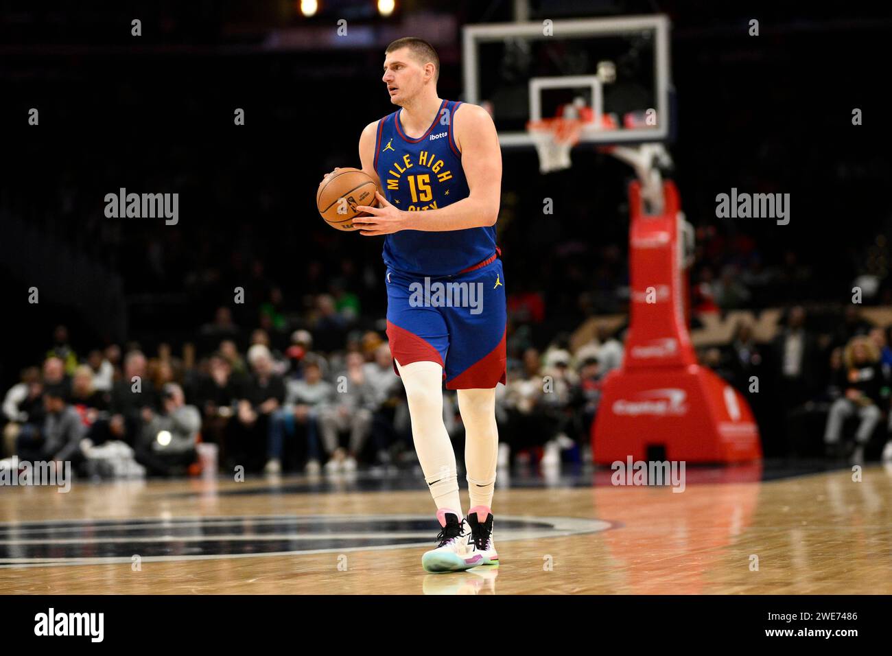 Denver Nuggets center Nikola Jokic (15) in action during the second ...
