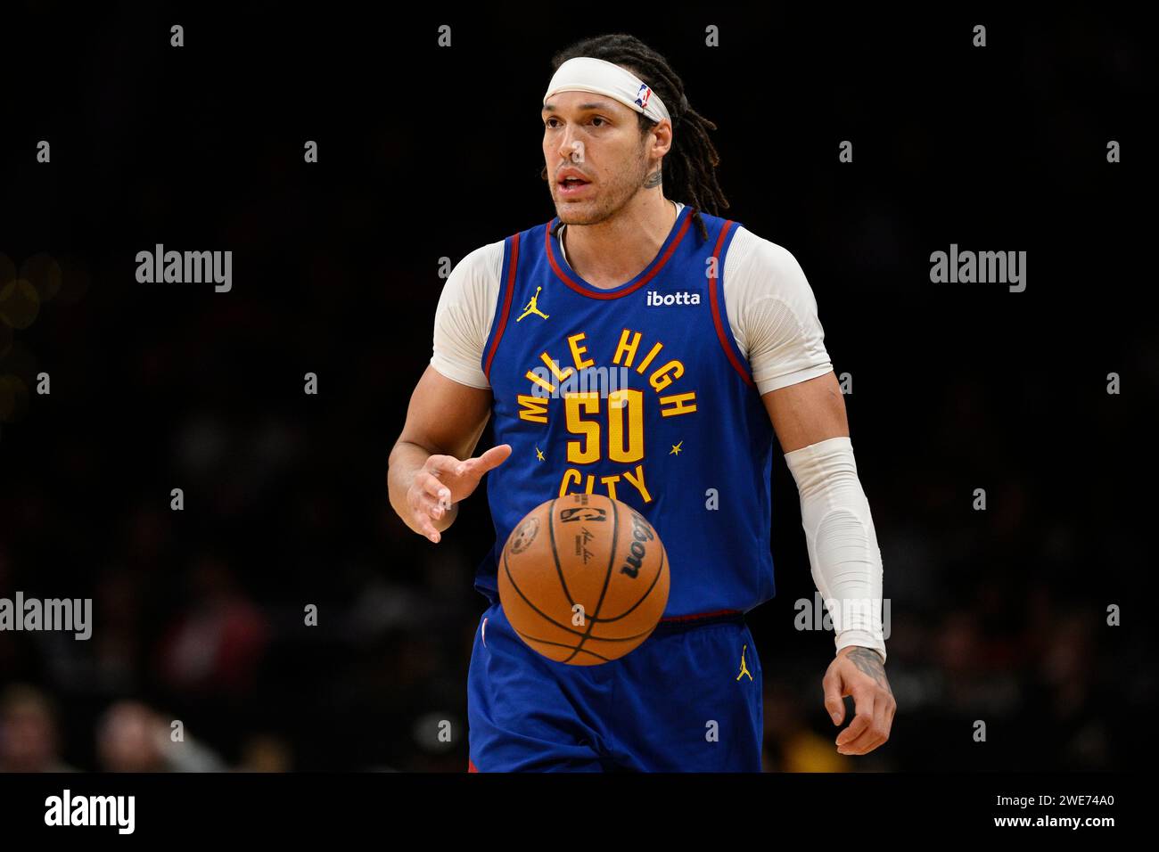 Denver Nuggets forward Aaron Gordon (50) in action during the second ...