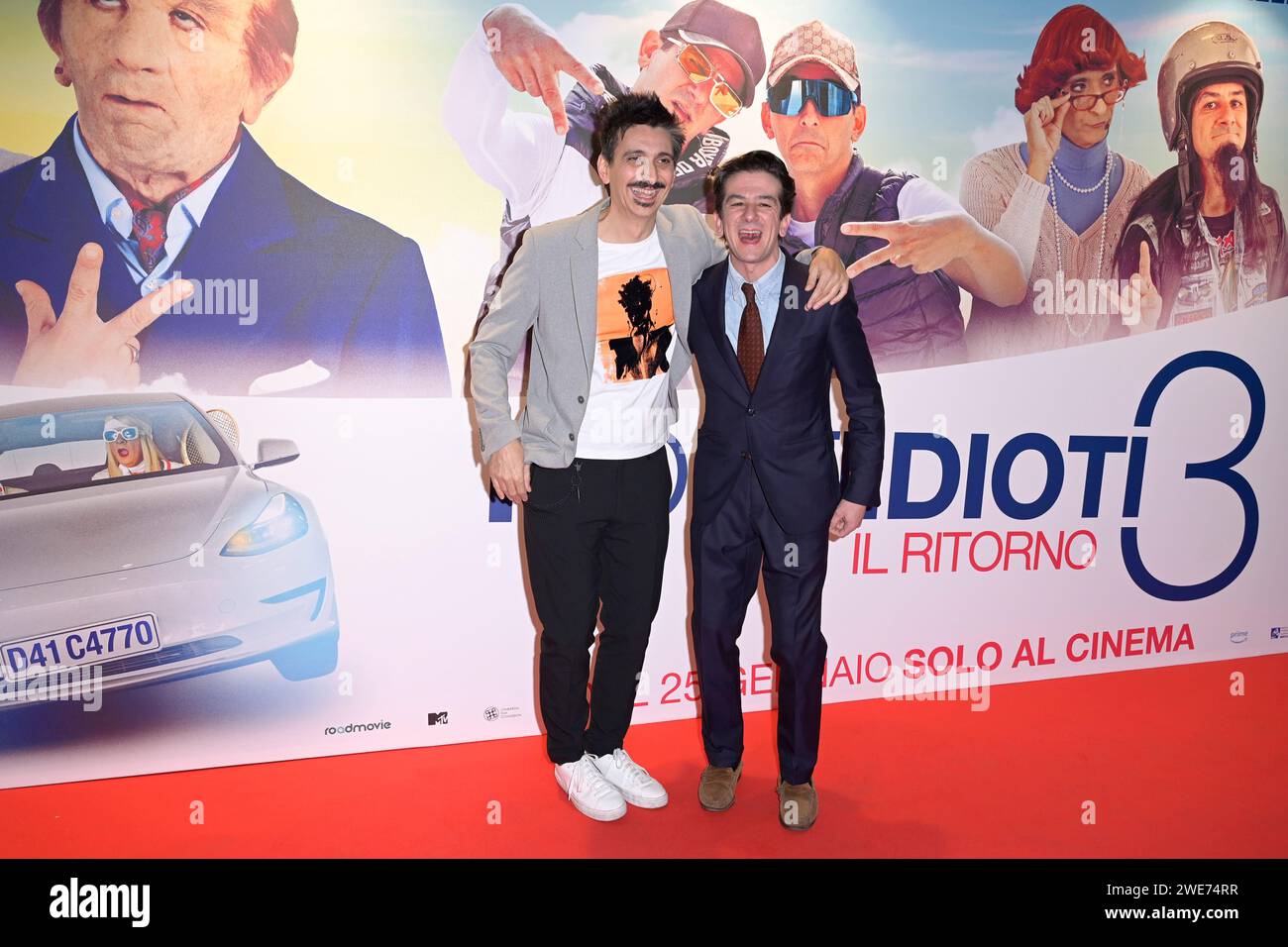 Rome, Italy. 23rd Jan, 2024. Fabrizio Biggio (l) and Francesco Mandelli ...