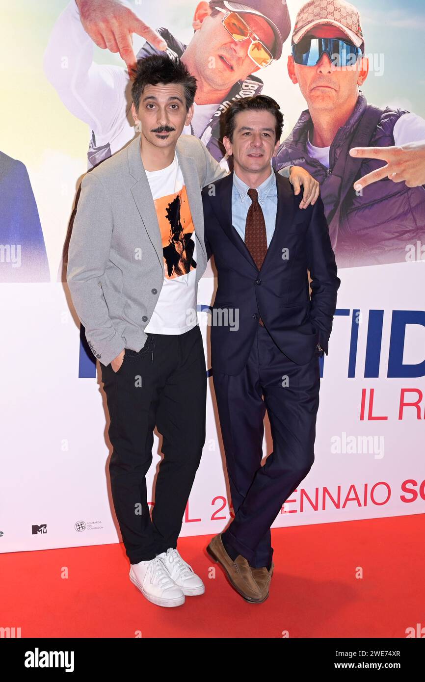 Rome, Italy. 23rd Jan, 2024. Fabrizio Biggio (l) and Francesco Mandelli ...
