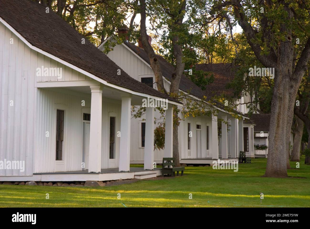 Fort buildings, Fort Simcoe State Park, Yakama Indian Reservation ...