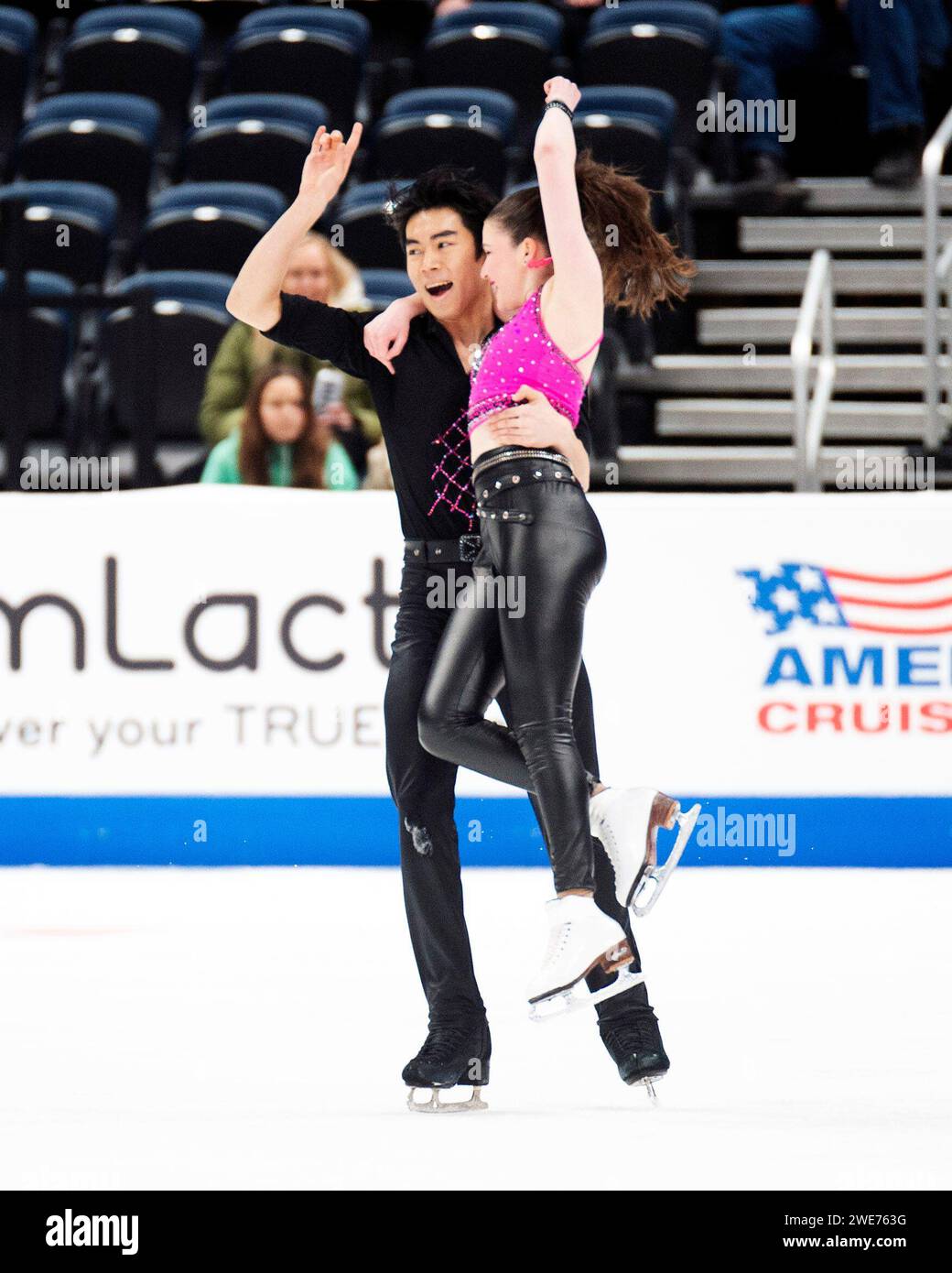 Columbus, Ohio, United States. 23rd January, 2024. Yahli Pederson and ...