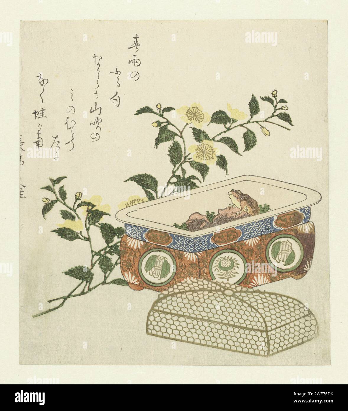 Frog and Spray of Kerria Japonica, Chôtei hisumi, c. 1815 - c. 1820 ...
