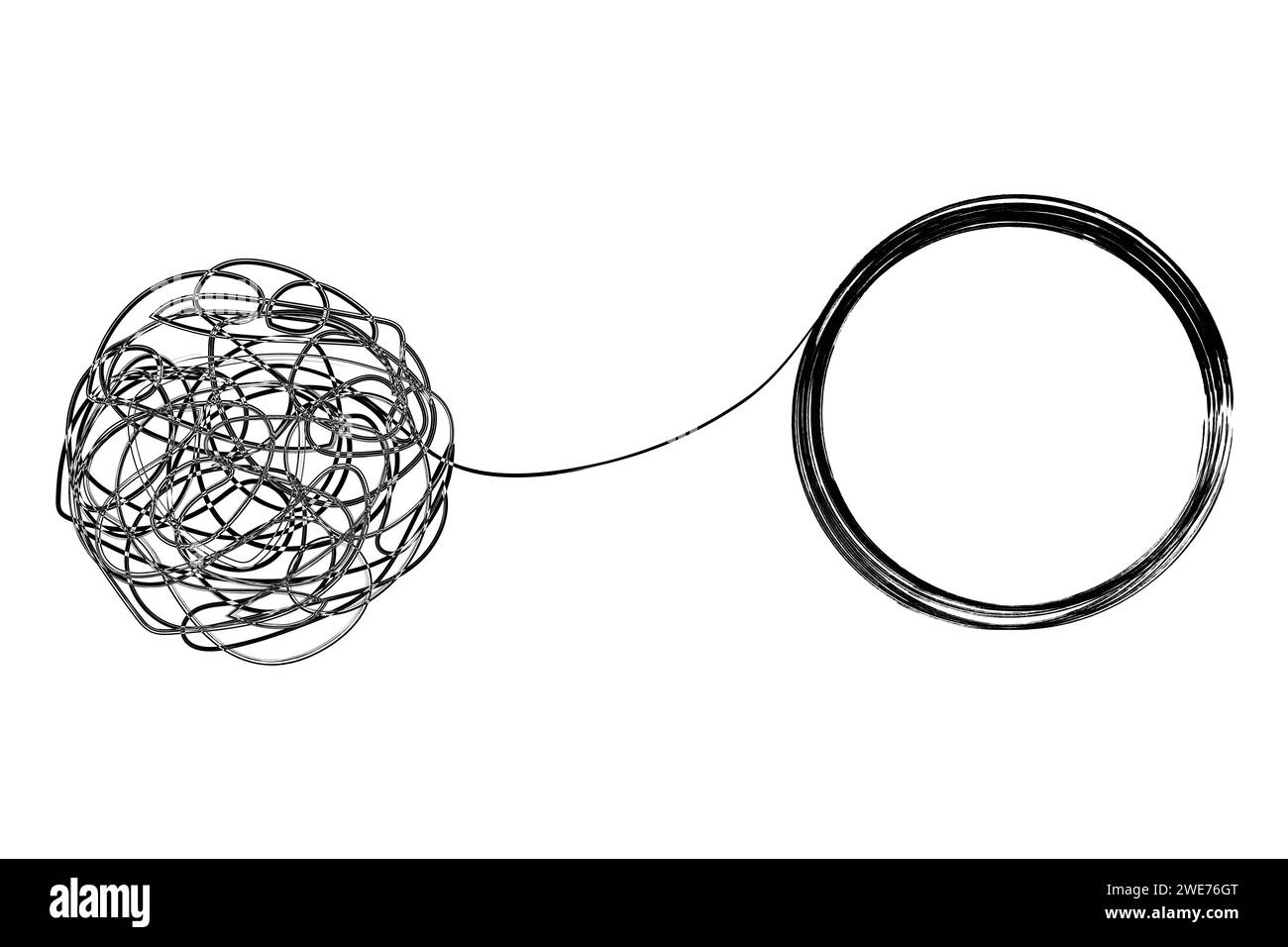 Chaos line Black and White Stock Photos & Images - Alamy