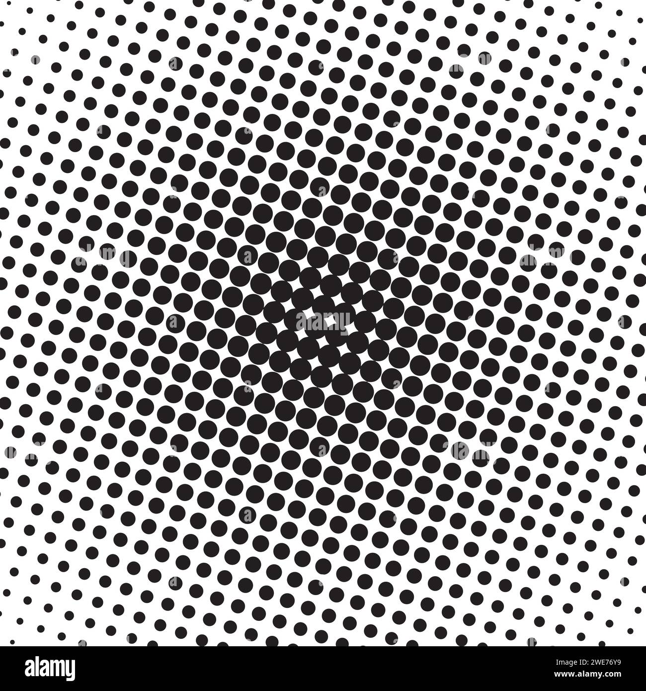 Black circle halftone spots vector illustration Stock Vector Image & Art - Alamy