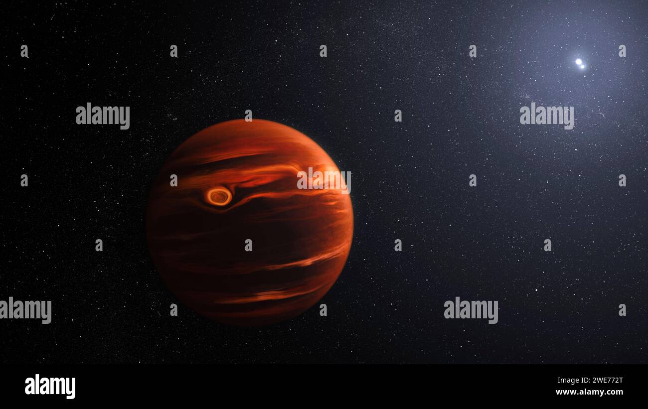 Exoplanet VHS 1256 b, illustration Stock Photo - Alamy