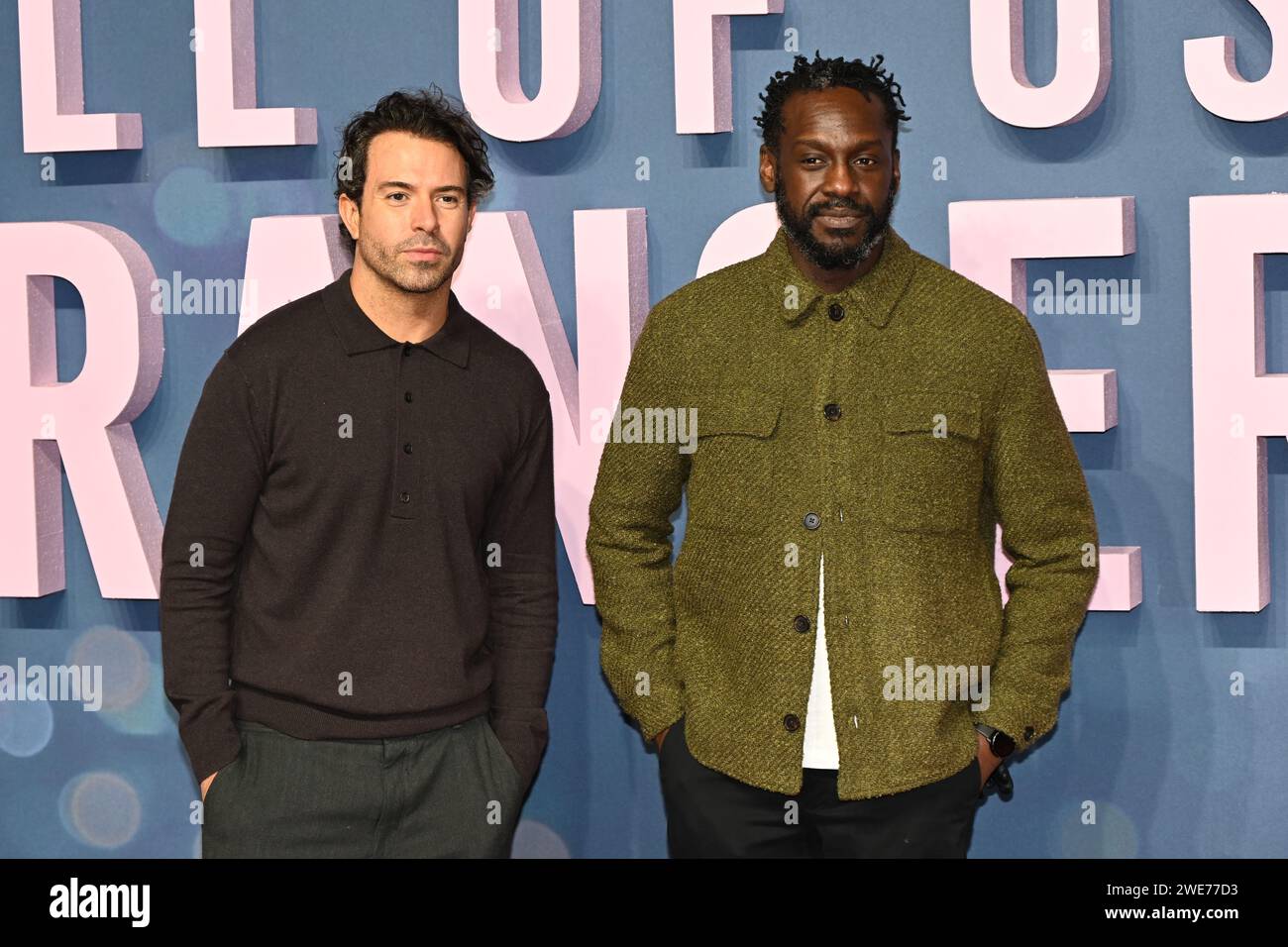 London, UK, 23 January 2024. Tom Cullen (L) attends UK Gala Screening ...