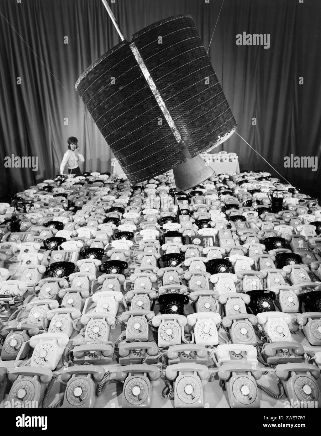 Early Bird satellite system Stock Photo - Alamy