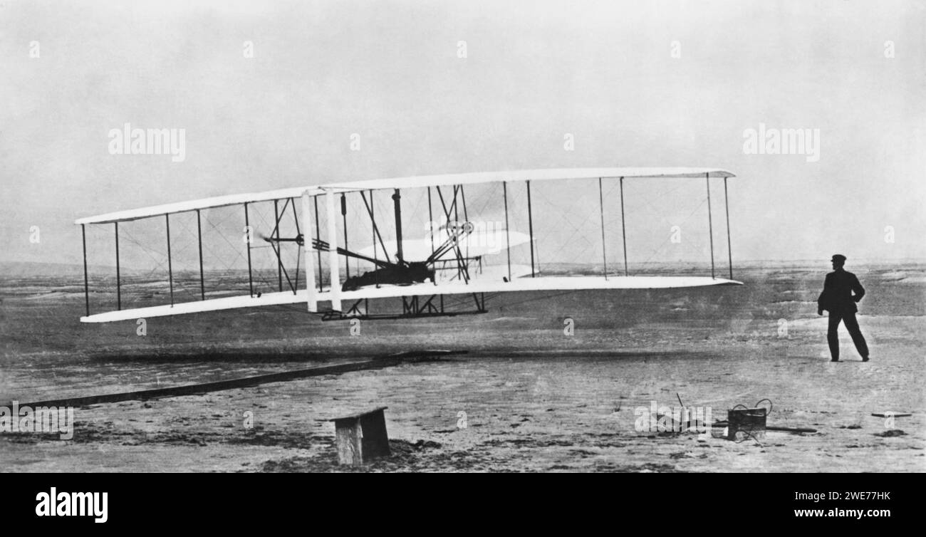 First powered flight Stock Photo - Alamy