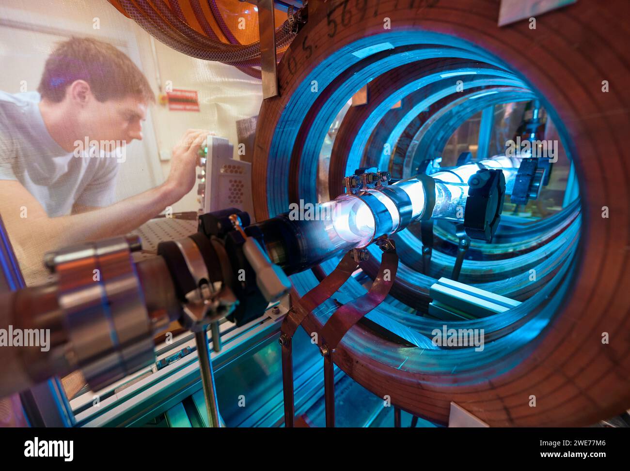 AWAKE helicon plasma cell R&D lab Stock Photo - Alamy