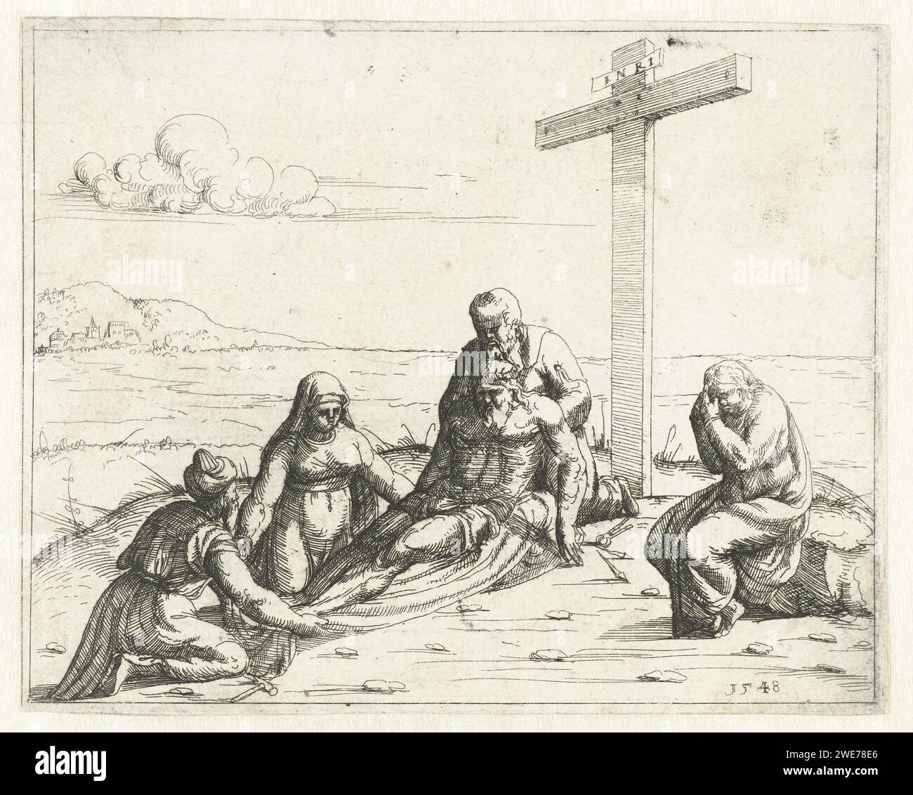 Crying over the dead christ hi-res stock photography and images - Alamy