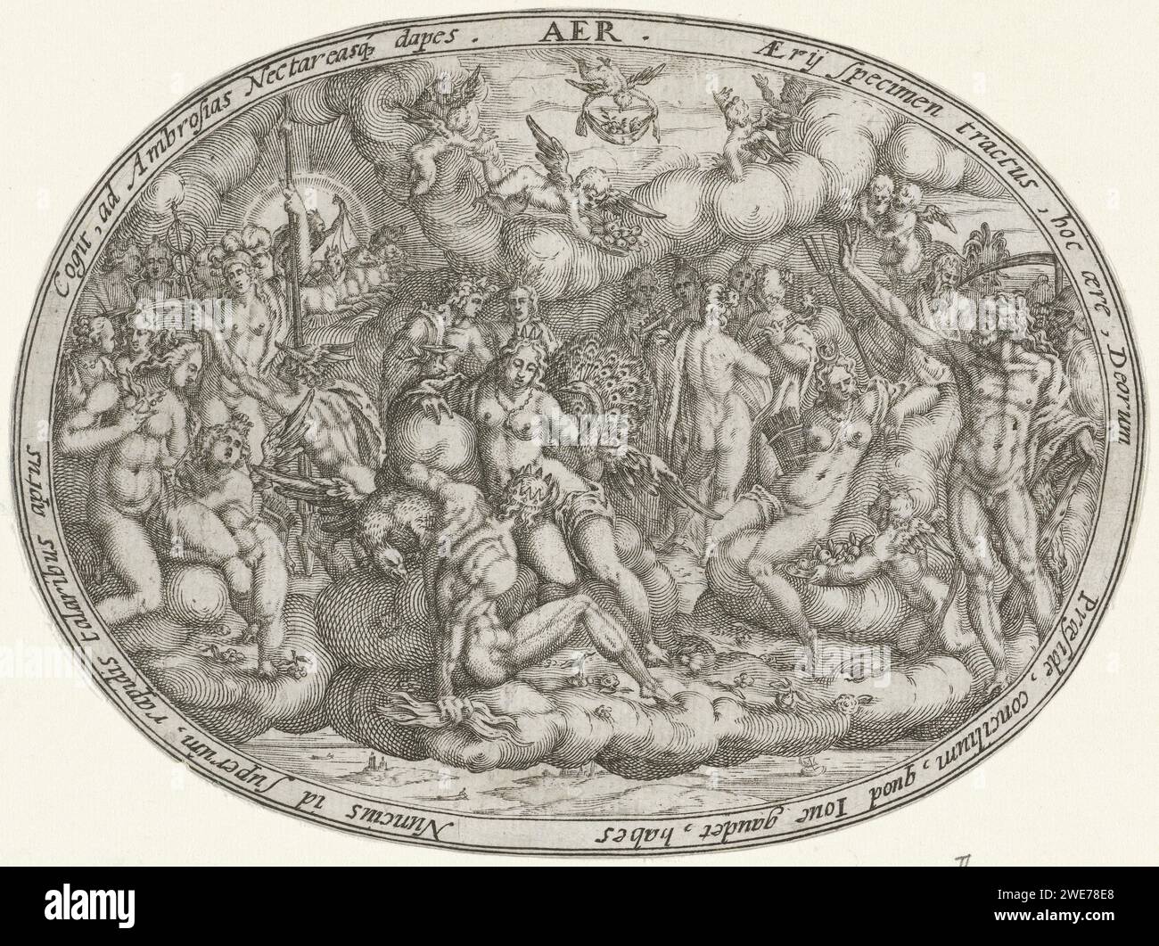 Olympic gods between the clouds: the element of air, Abraham van den ...