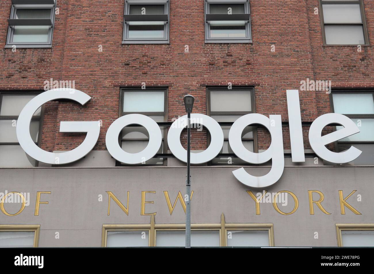 New York, United States. 23rd Jan, 2024. The Google logo is seen ...