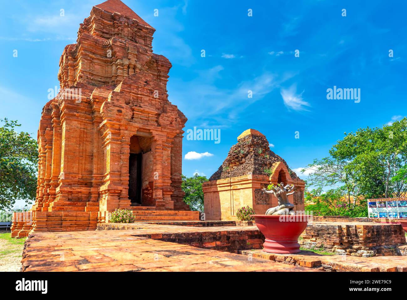 Old Ruin of Thap Poshanu Cham Tower, Phan Thiet, Vietnam. This is one ...