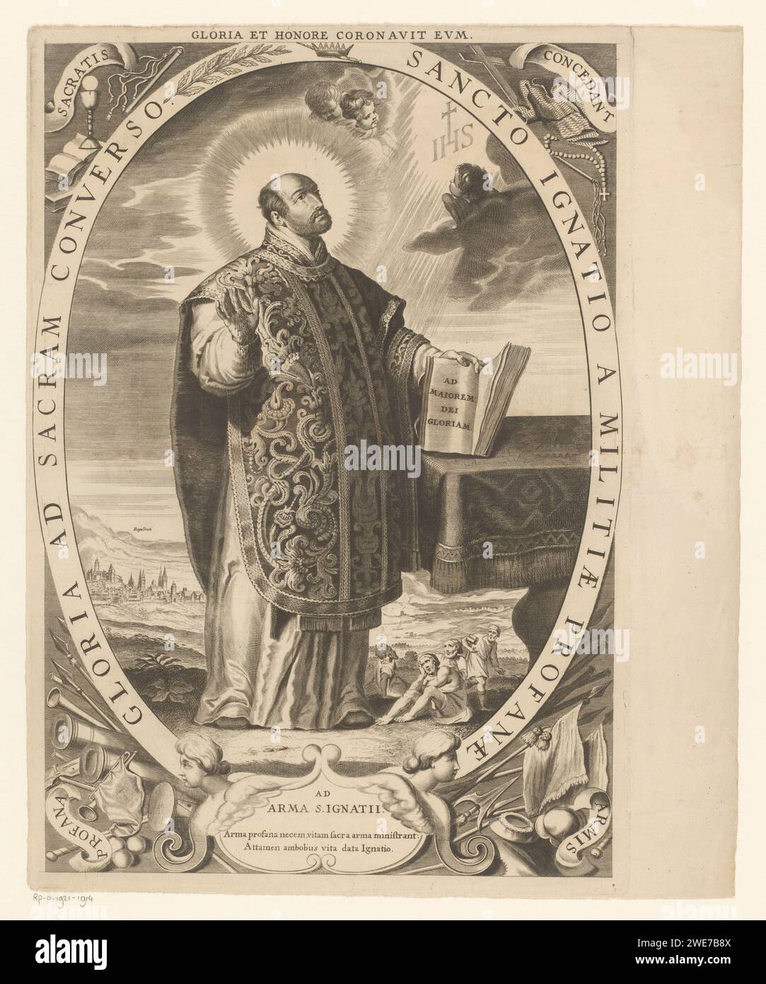H. Ignatius van Loyola, Theodor Matham (attributed to), after Peter Paul Rubens, 1615 - 1676 ...
