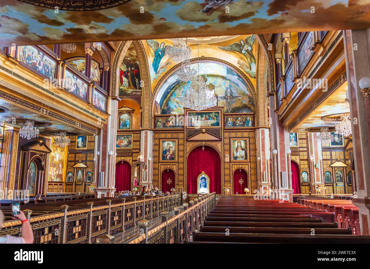 Sharm el Sheikh, Egypt - December 19, 2023: Coptic church The Heavenly ...