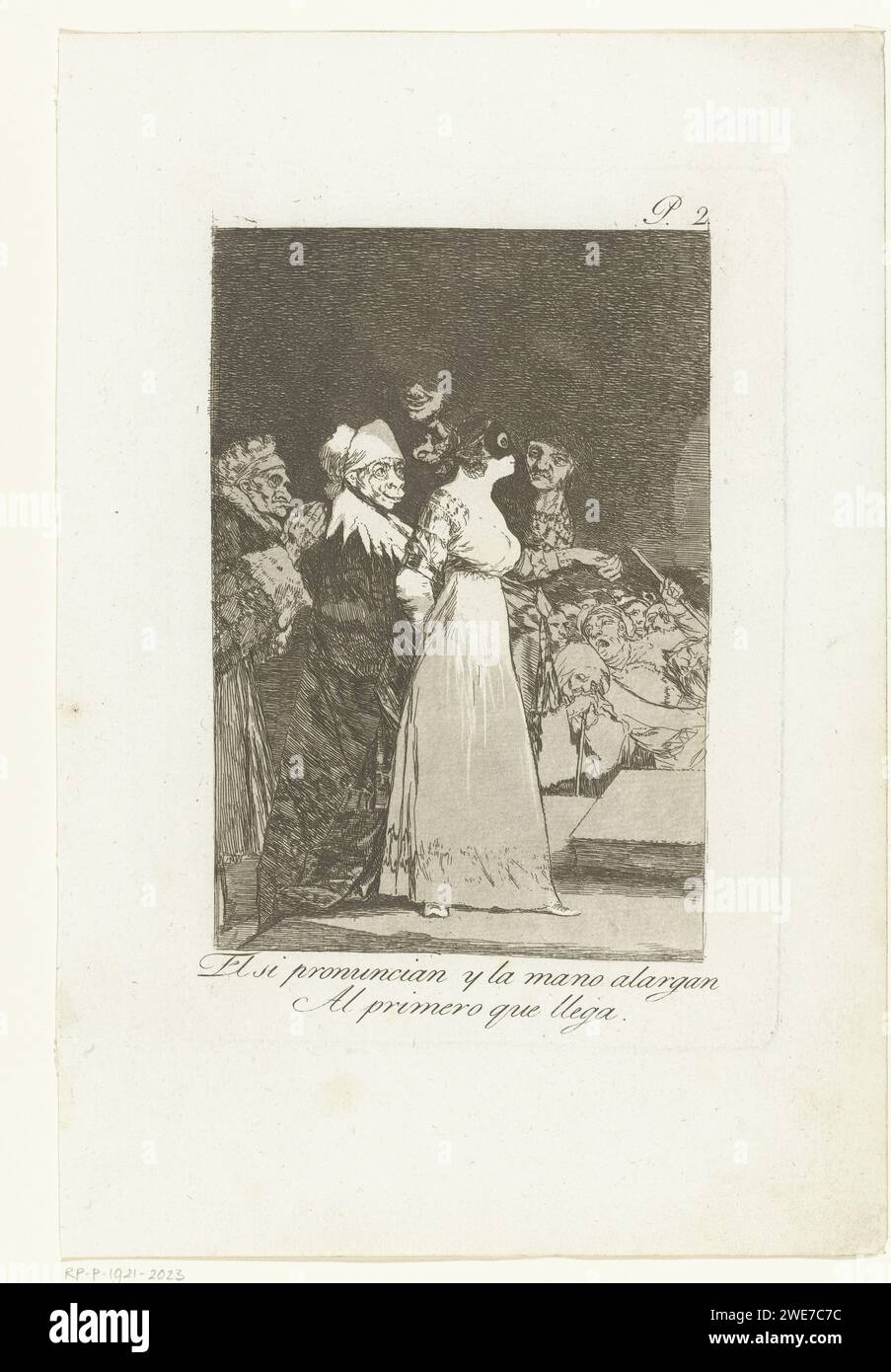 They say yes and give their hand to the first, Francisco de Goya, 1797 ...