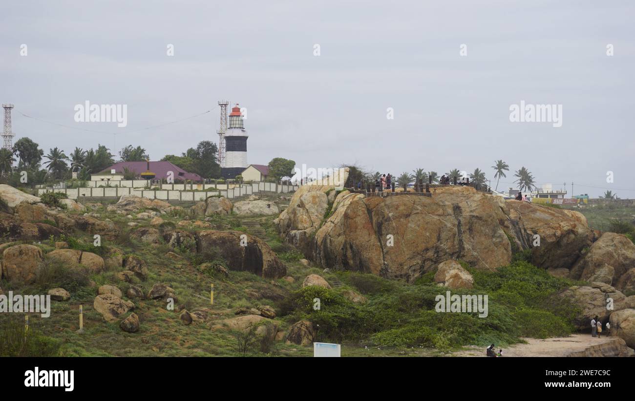 Muttom, India - July 08 2023: Tourists enjoying the beautiful scenic ...