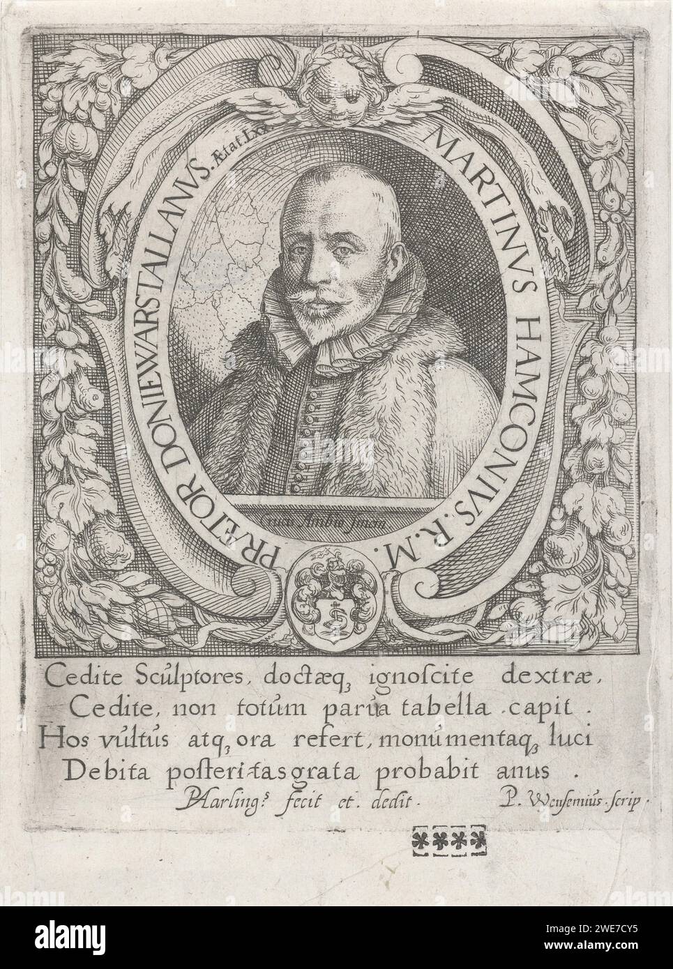 Portrait of Maarten Hamkema, Pieter Feddes van Harlingen, 1620 - 1623 ...