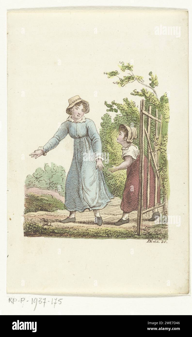 Maria sets off with wife, Johannes Alexander Rudolf Best, 1823 print ...