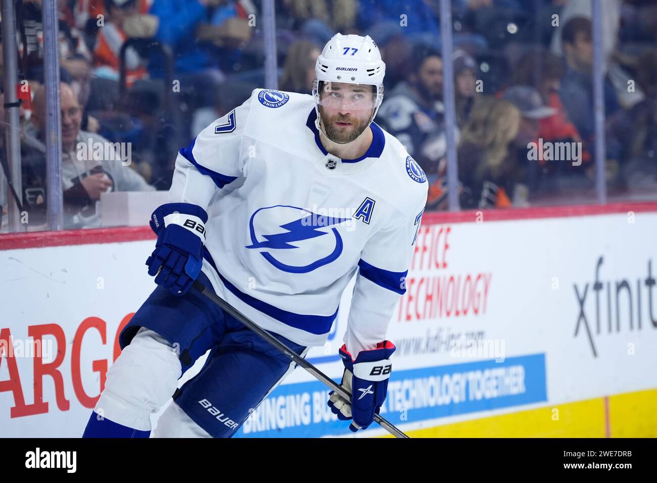 Tampa Bay Lightning's Victor Hedman plays during an NHL hockey game ...