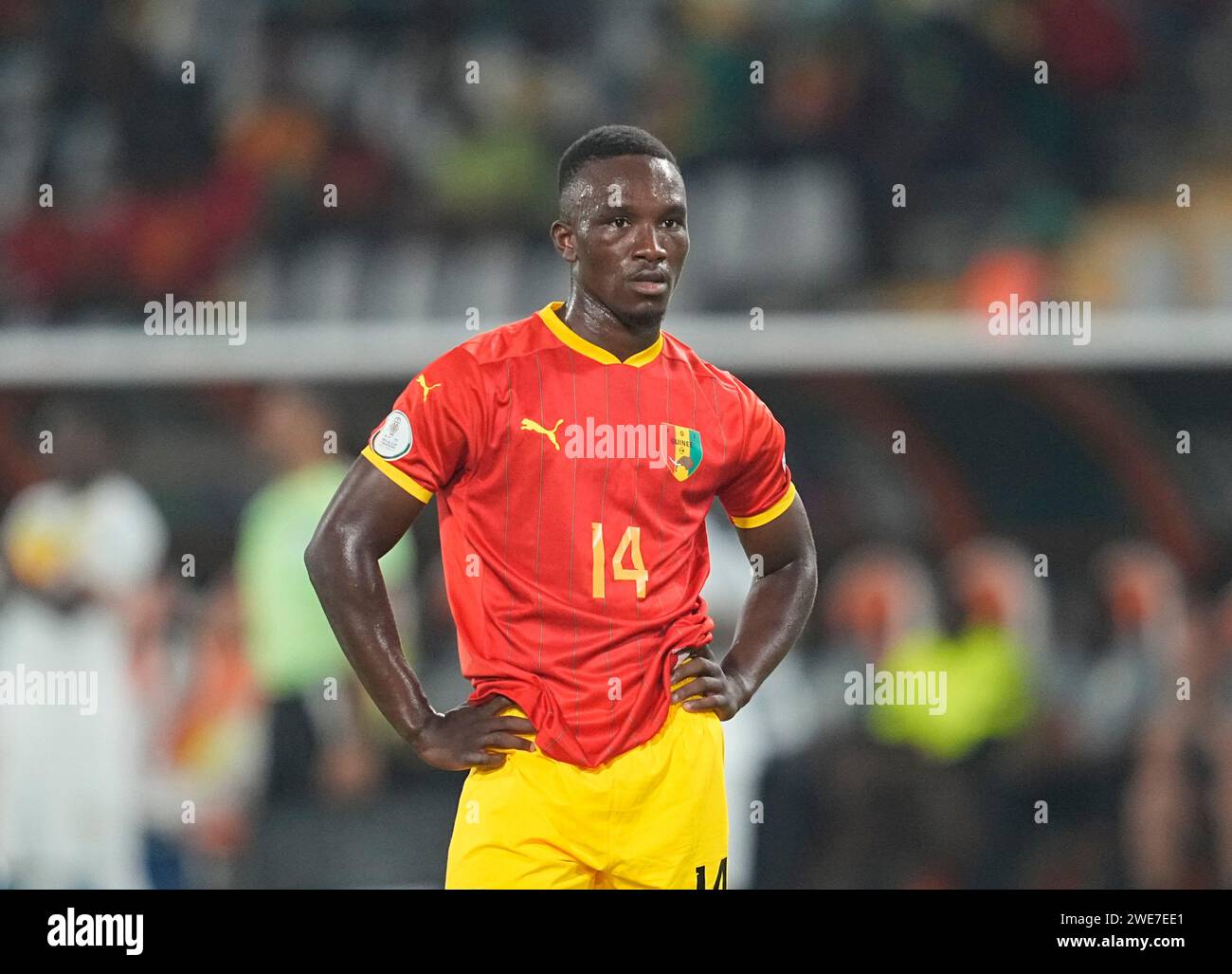 January 23 2024: Karim Cisse (Guinea) // during a African Cup of ...