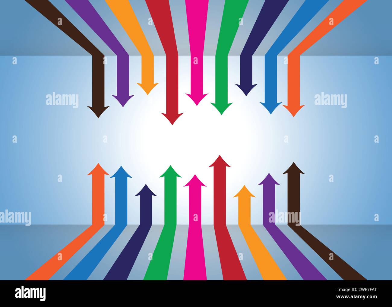 Colorful arrows up infographic vector illustration Stock Vector Image ...