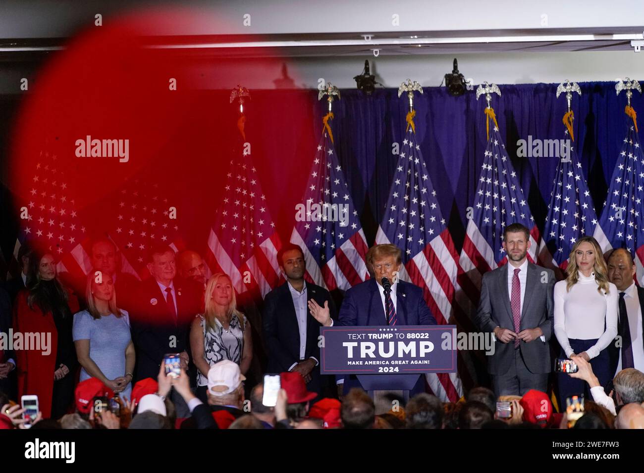 Republican presidential candidate former President Donald Trump speaks ...