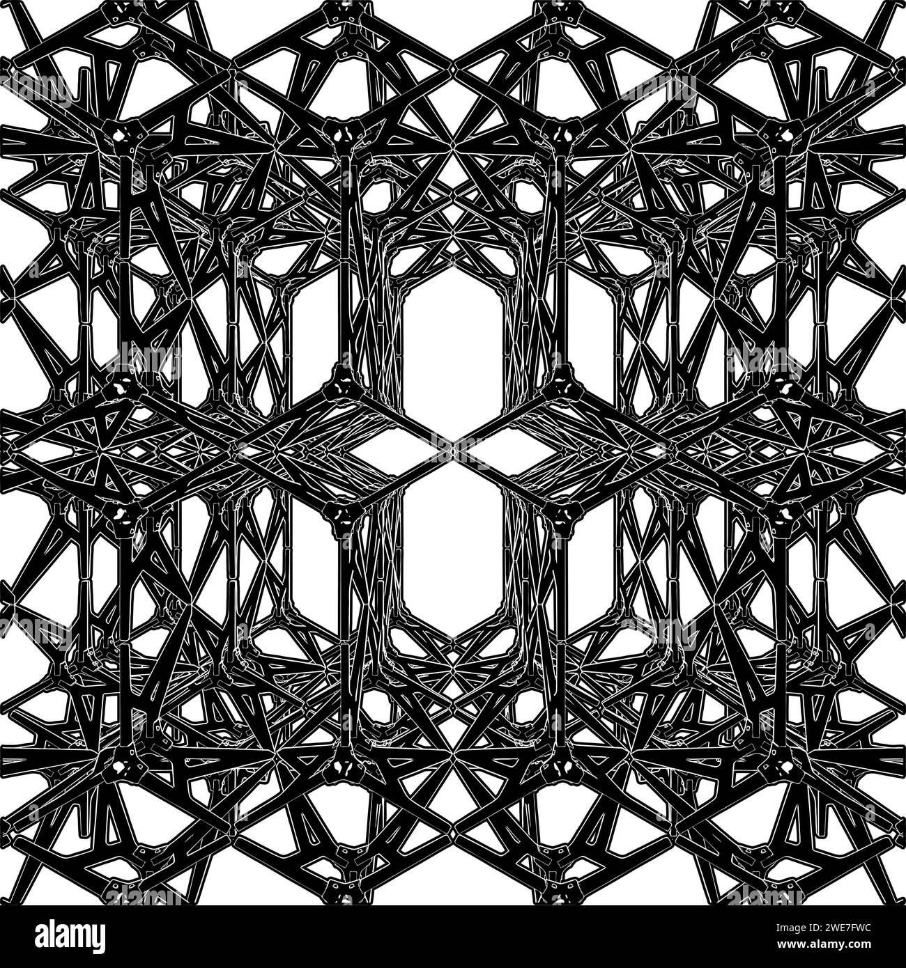 Abstract Construction Structure Vector. A Vector Illustration Of ...