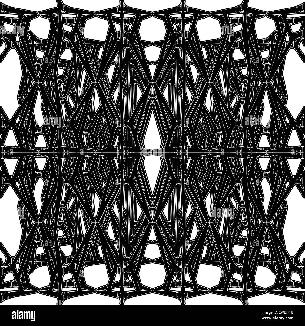 Abstract Construction Structure Vector. A Vector Illustration Of ...