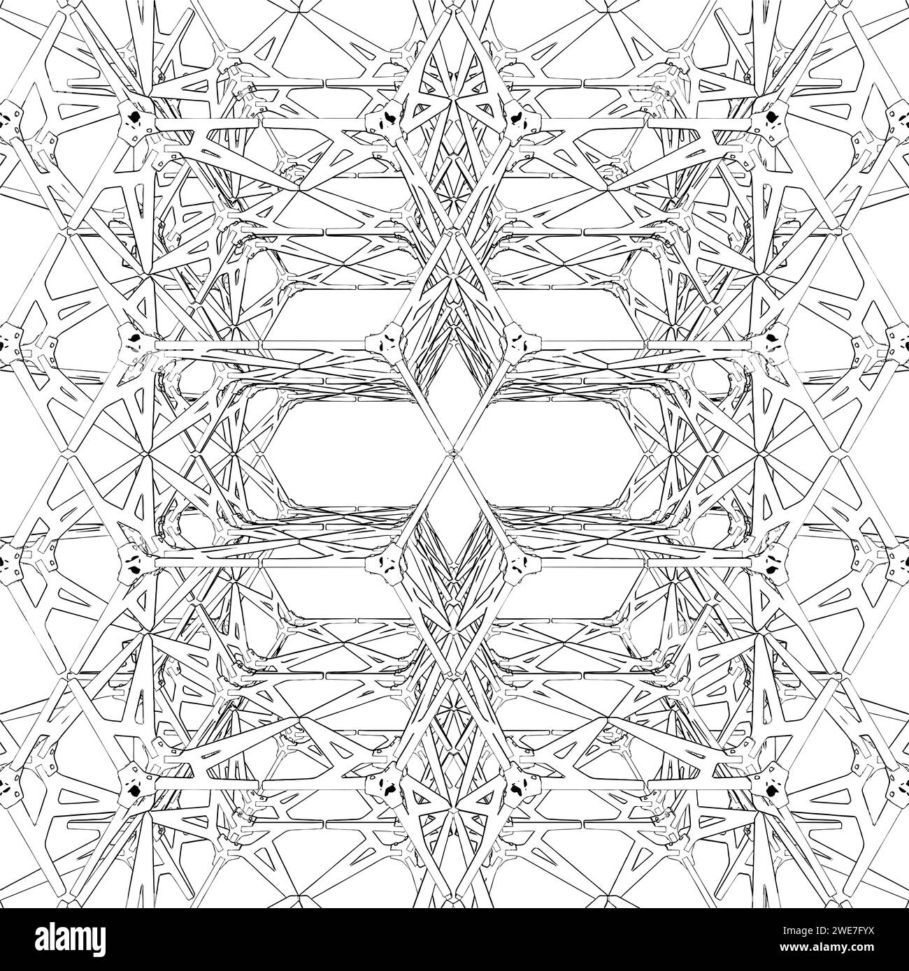 Abstract Construction Structure Vector. A Vector Illustration Of ...