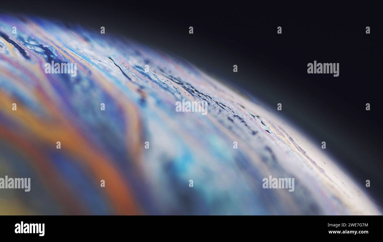 Paint splash holographic fluid color ink mix flow Stock Photo - Alamy