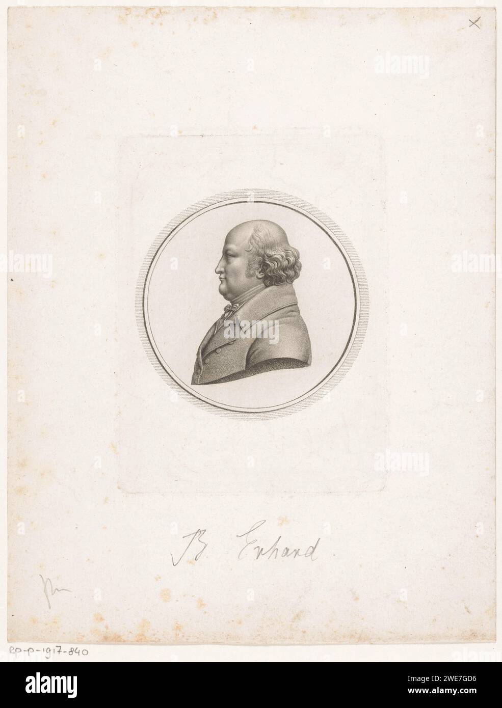 Portrait van Johann Benjamin Erhard, Friedrich Fleischmann, 1801 - 1834 ...