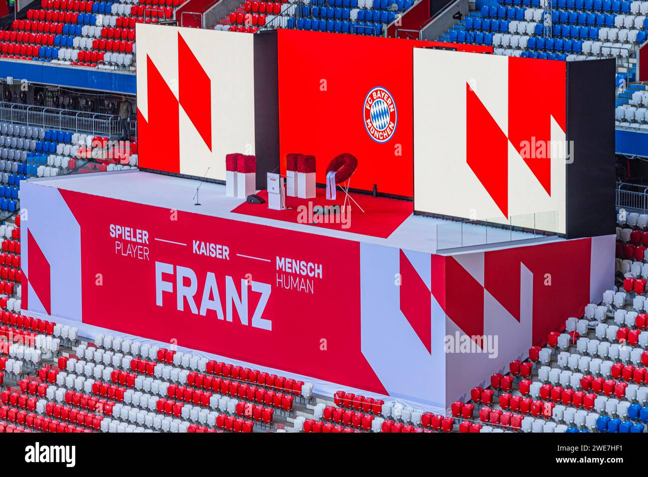 Speakers' platform in the North Curve at the start of the event, FC ...