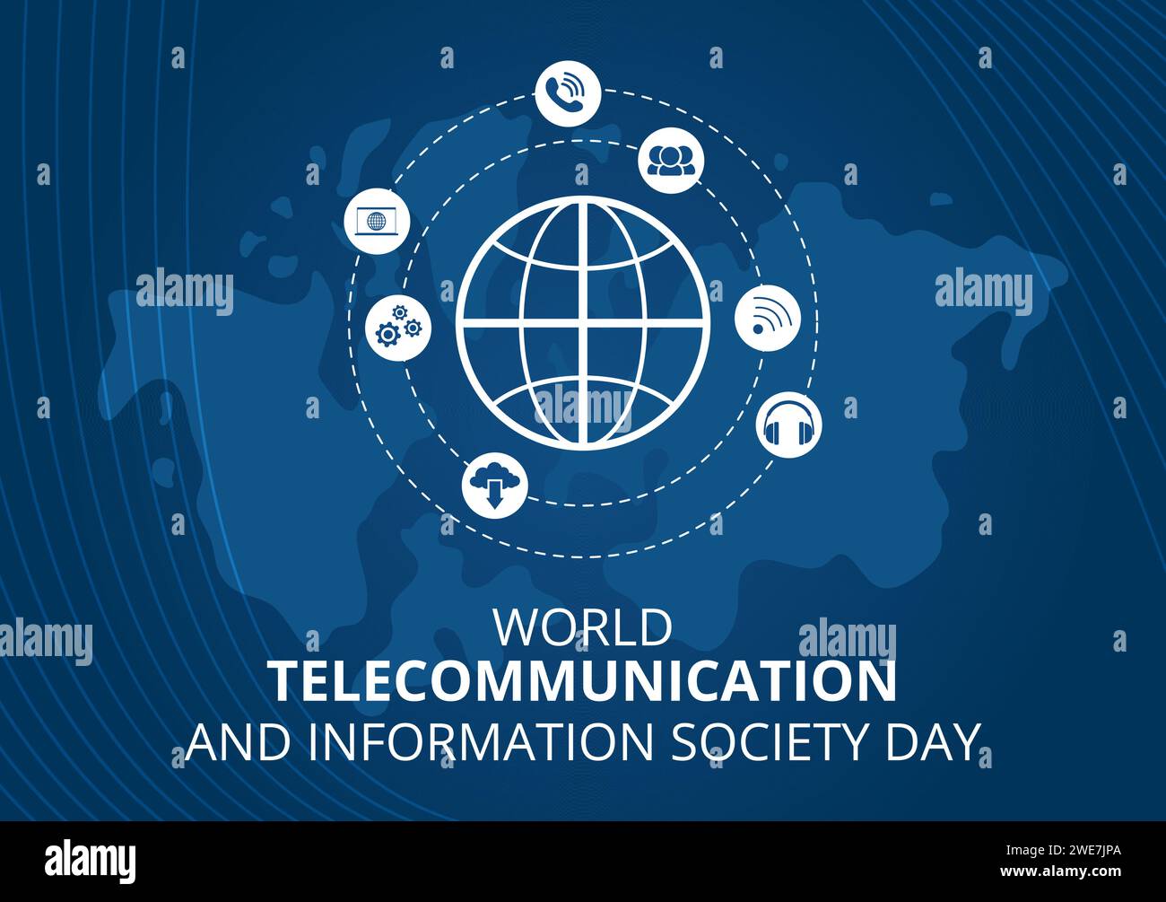 World Telecommunication and Information Society Day Vector Illustration ...