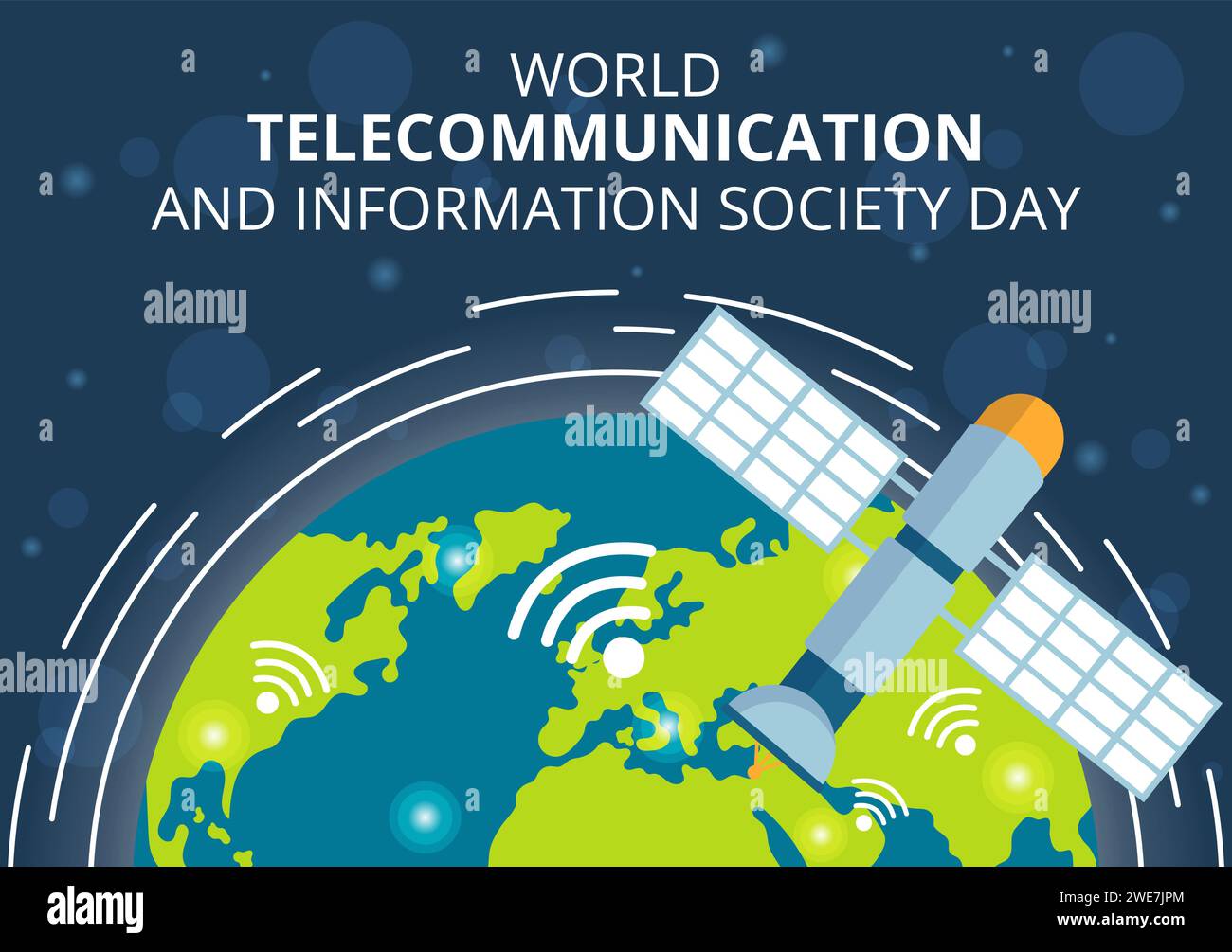 World Telecommunication and Information Society Day Vector Illustration ...