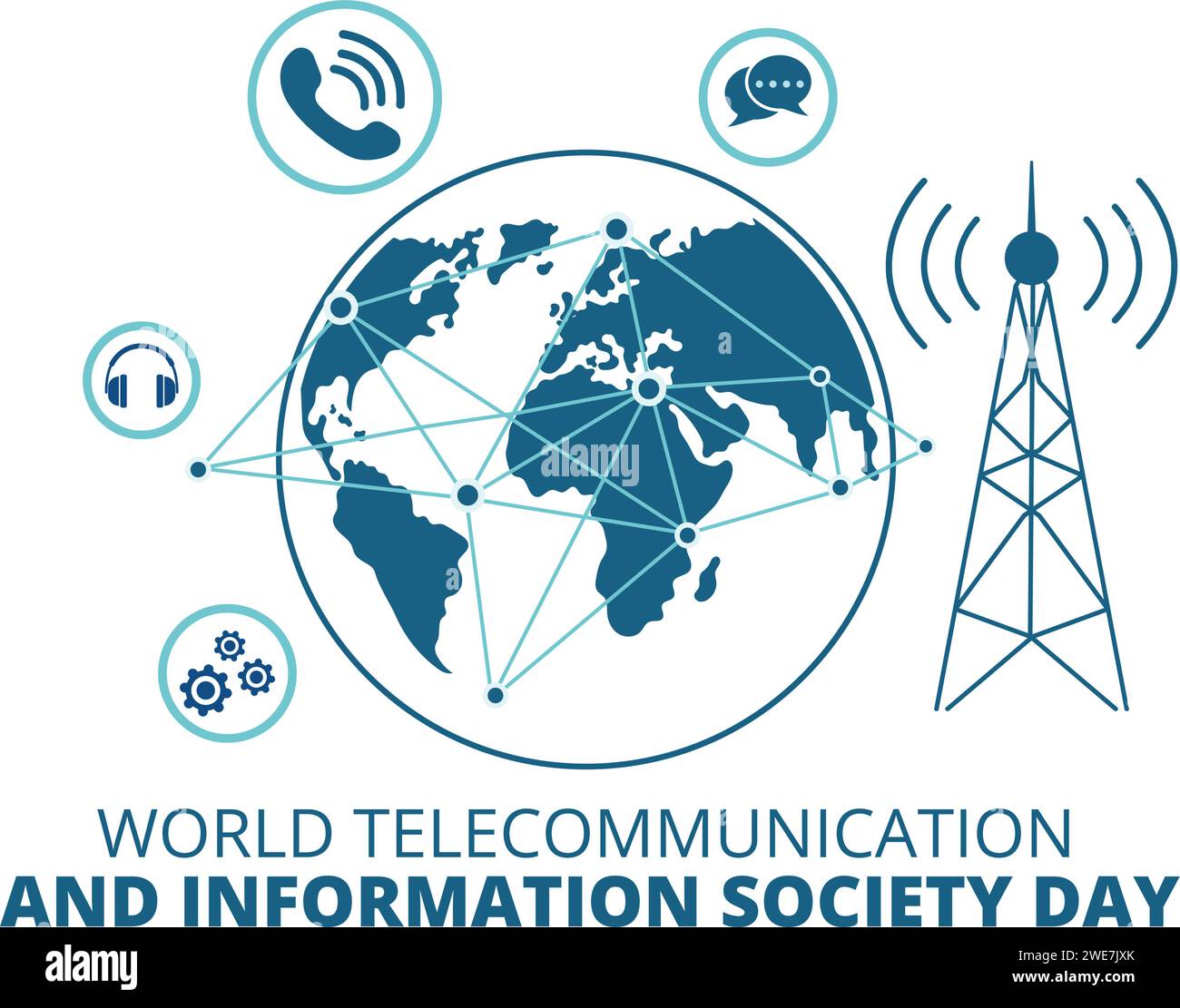 World Telecommunication and Information Society Day Vector Illustration ...