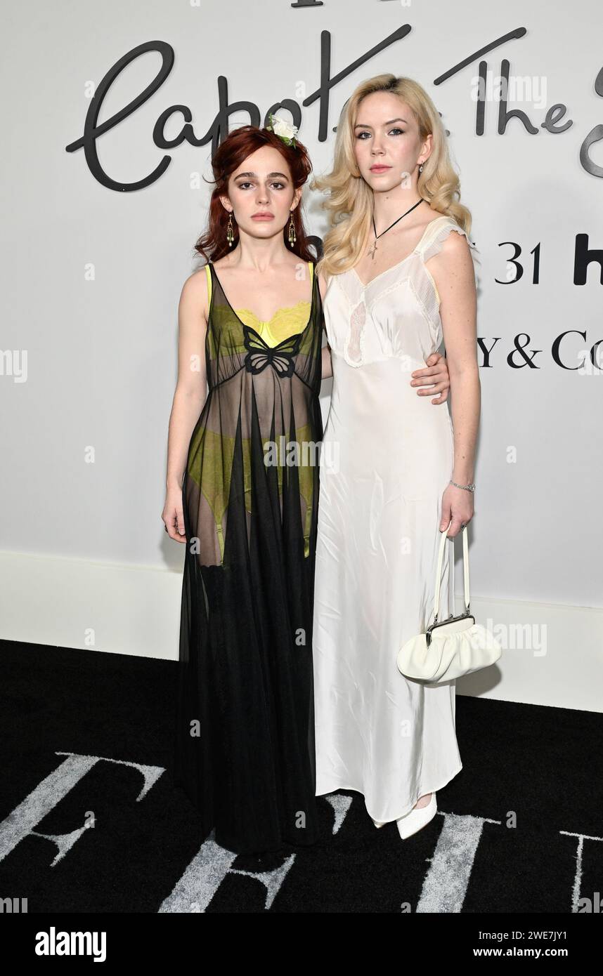Sophia Anne Caruso, left, and Julia Nightingale attend the premiere of ...