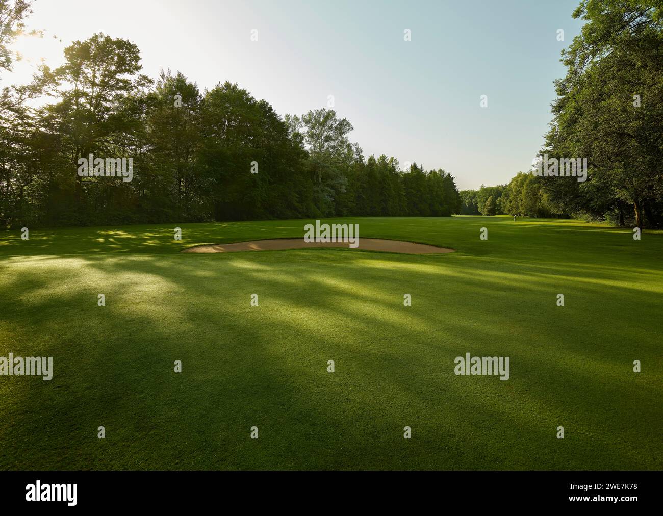 Golf course, sand bunker Stock Photo - Alamy
