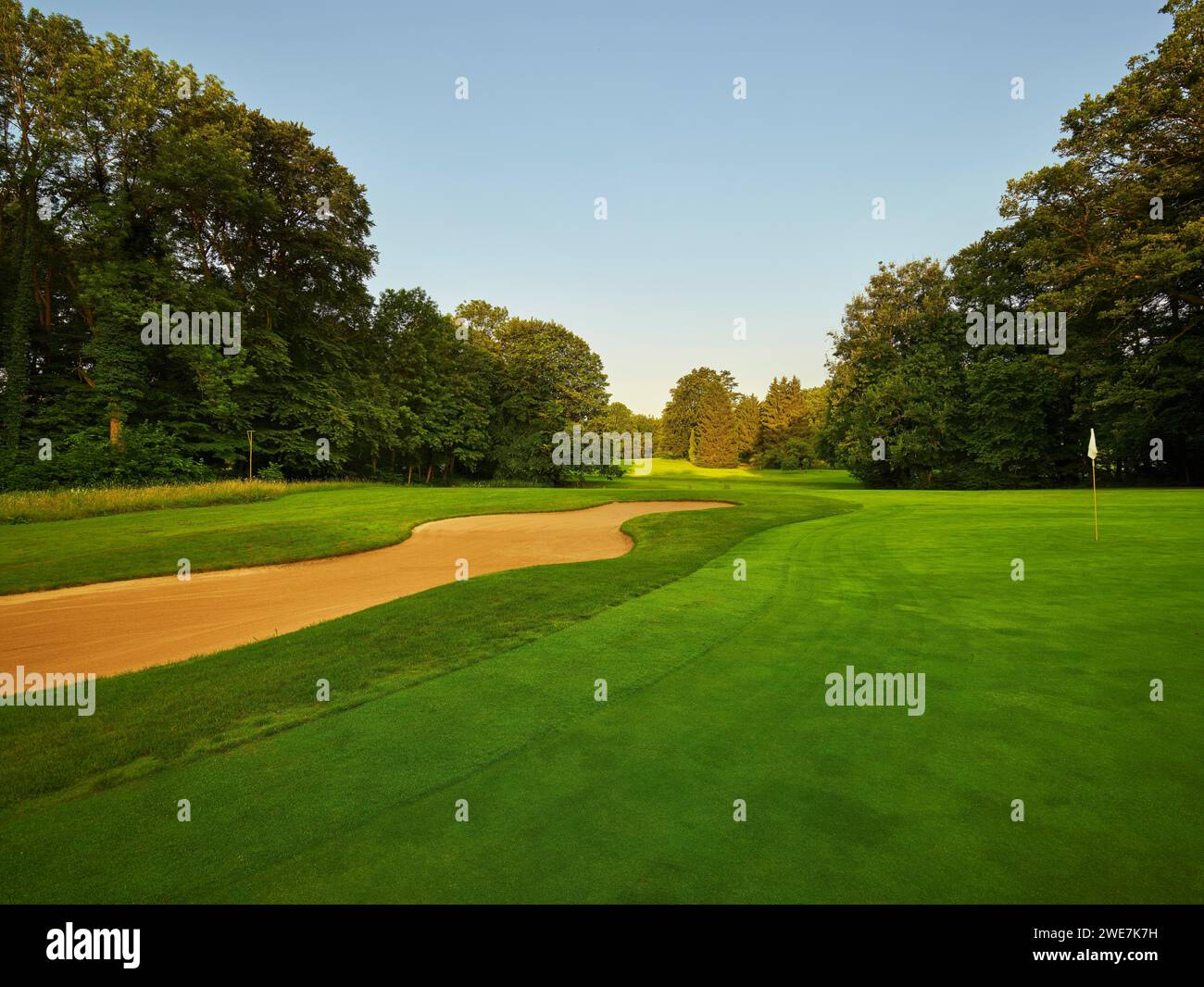 Golf course, sand bunker Stock Photo - Alamy