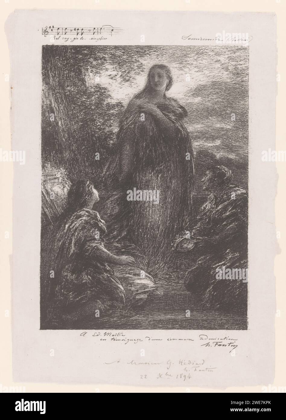 Queen Semiramide is helped at her toilet, Henri Fantin -Latour, 1894 ...