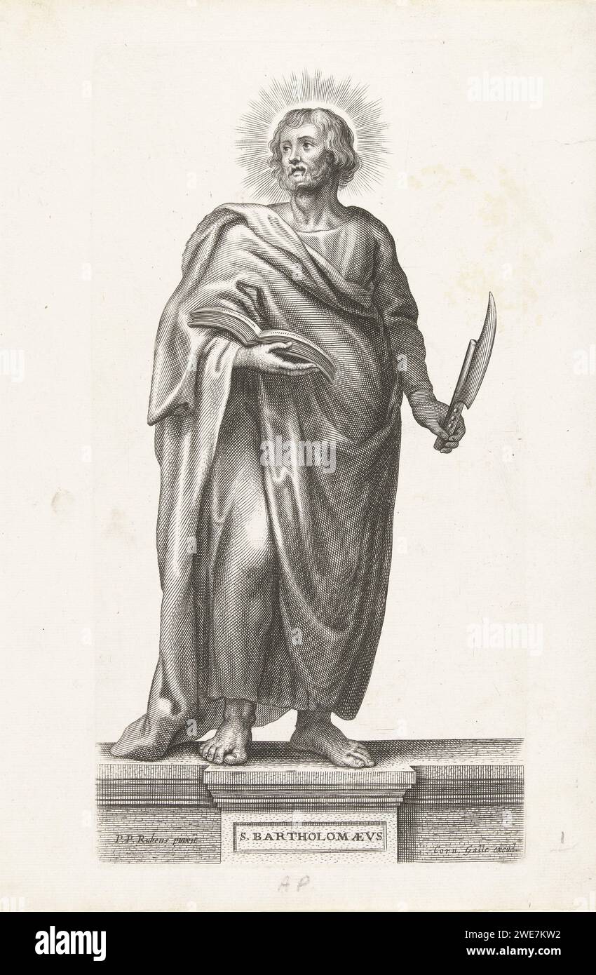 Holy Bartholomeus, Petrus Clouwet, After Peter Paul Rubens, 1639 - 1670 ...