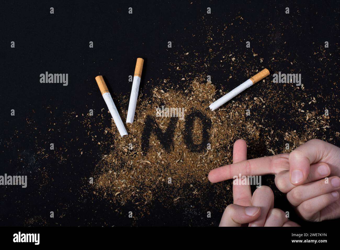World No Tobacco Day poster for say no smoking concept Stock Photo - Alamy