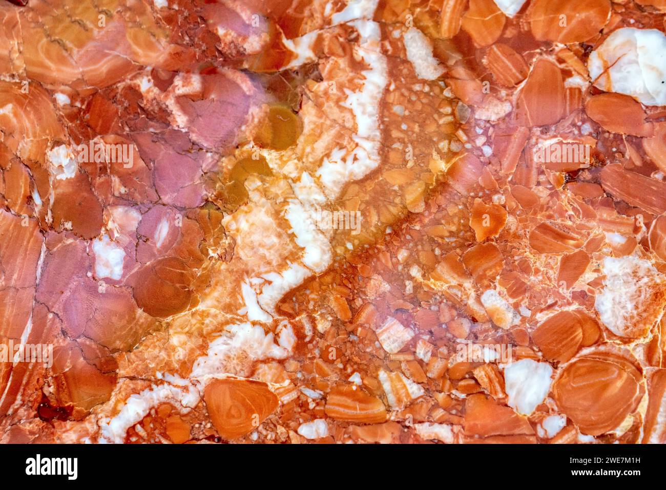 Mineral stone with various stone artifacts from the crystallization of ...