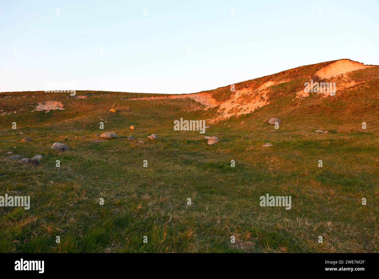 Ice Age terrain formations on the River Trebel, landscape characterised ...