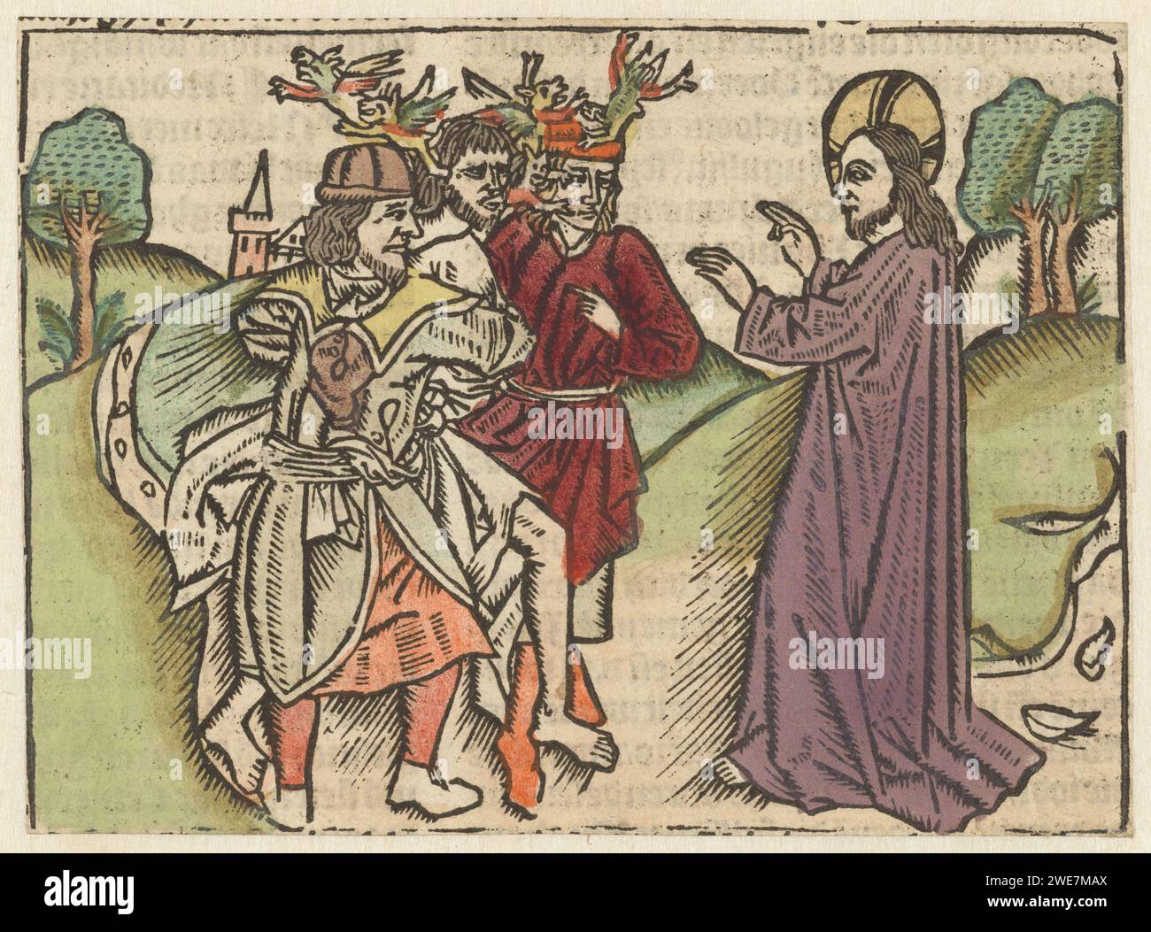 Christ heals the possessed man who could not speak, master of Antwerp ...